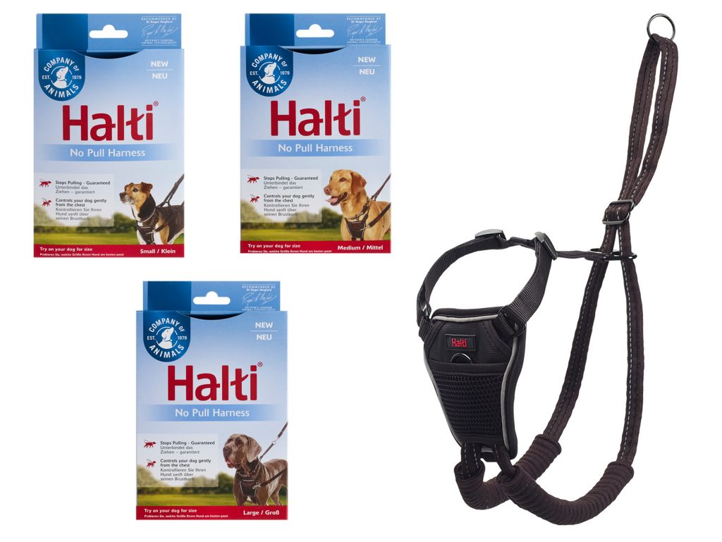 HALTI NO PULL HARNESS BLACK LARGE – Paw'n Pet Food